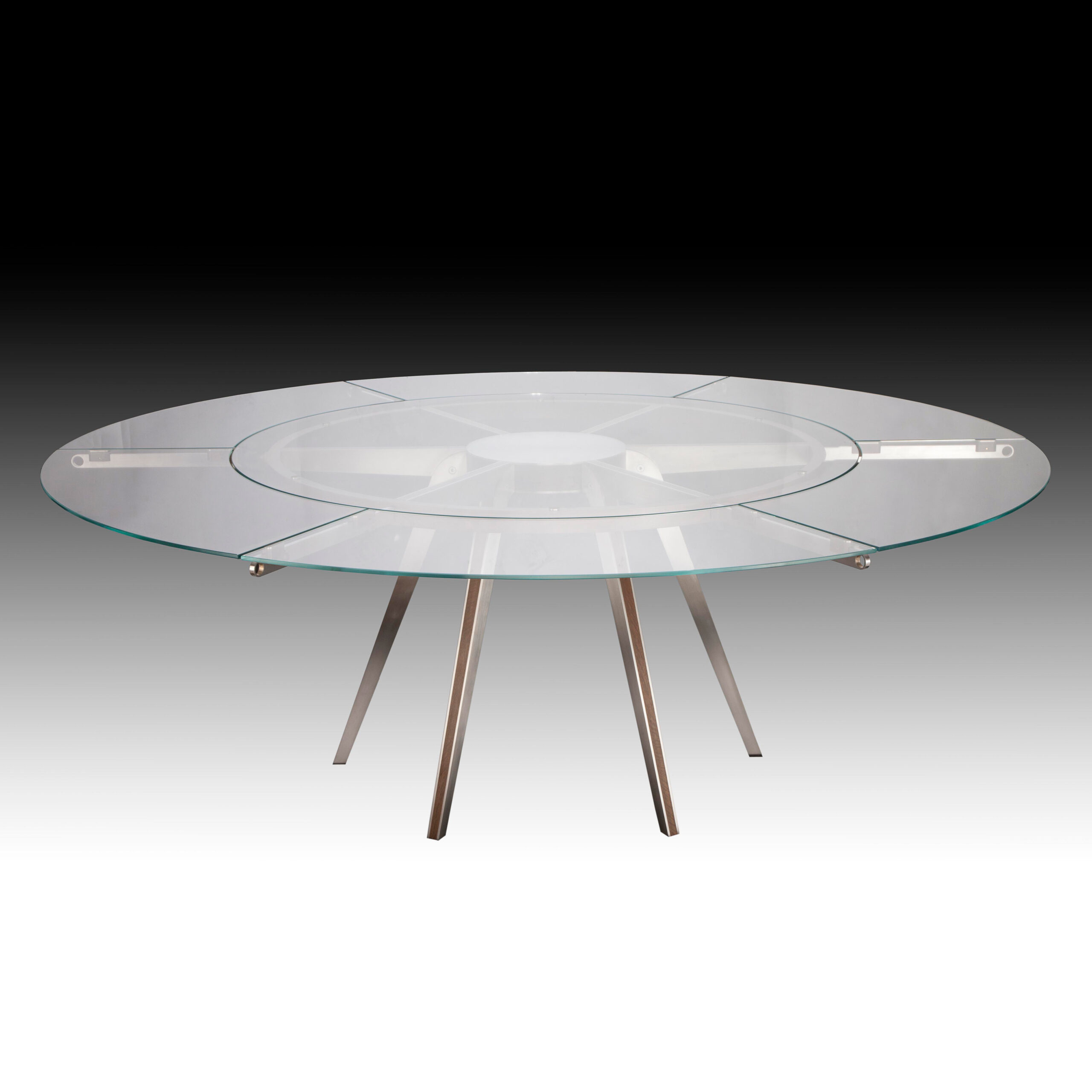 BESPOKE EXPANDING GLASS TABLE - Matthew Burt