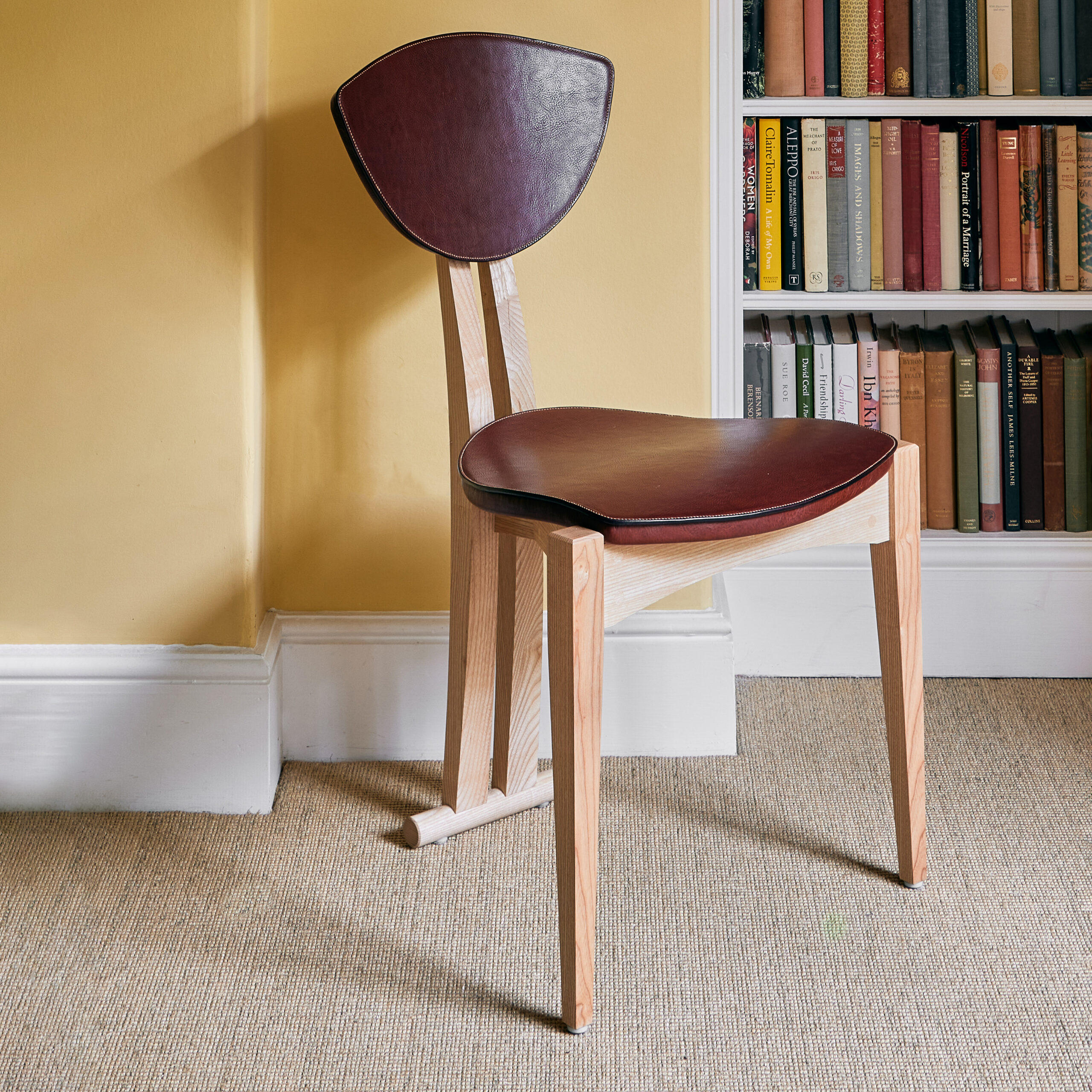 LEATHER TRICORN CHAIR CHAIR - Matthew Burt Furniture UK